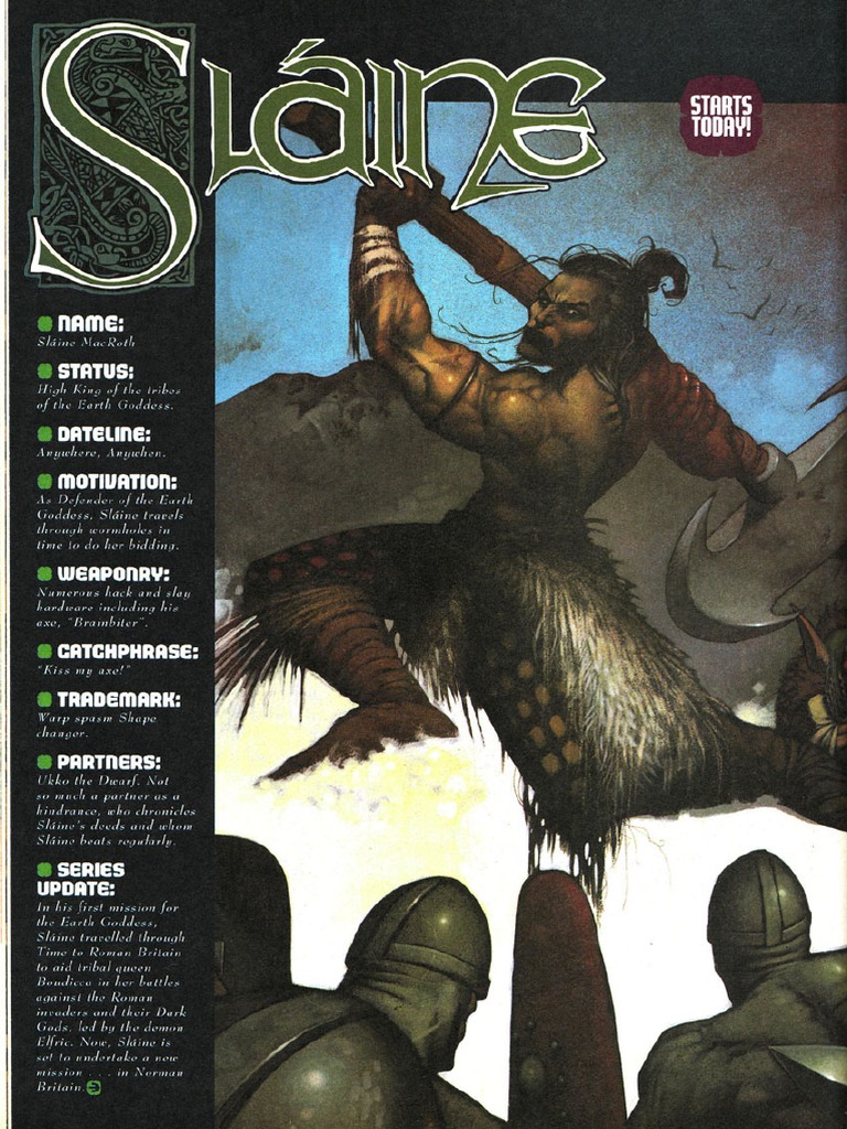 Slaine The Name of The Sword | PDF