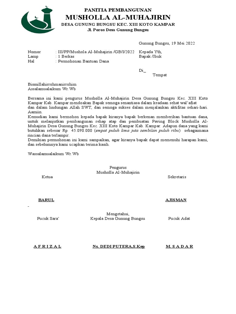 2022 Proposal Surau III | PDF