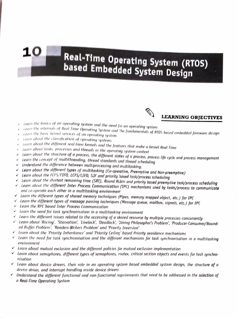 Rtos 1 Pdf Kernel Operating System Operating System 