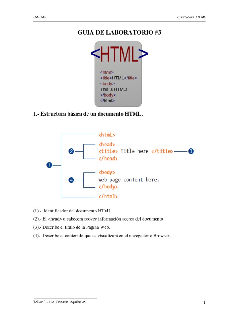 Guia 3 | PDF | Hipervínculo | HTML
