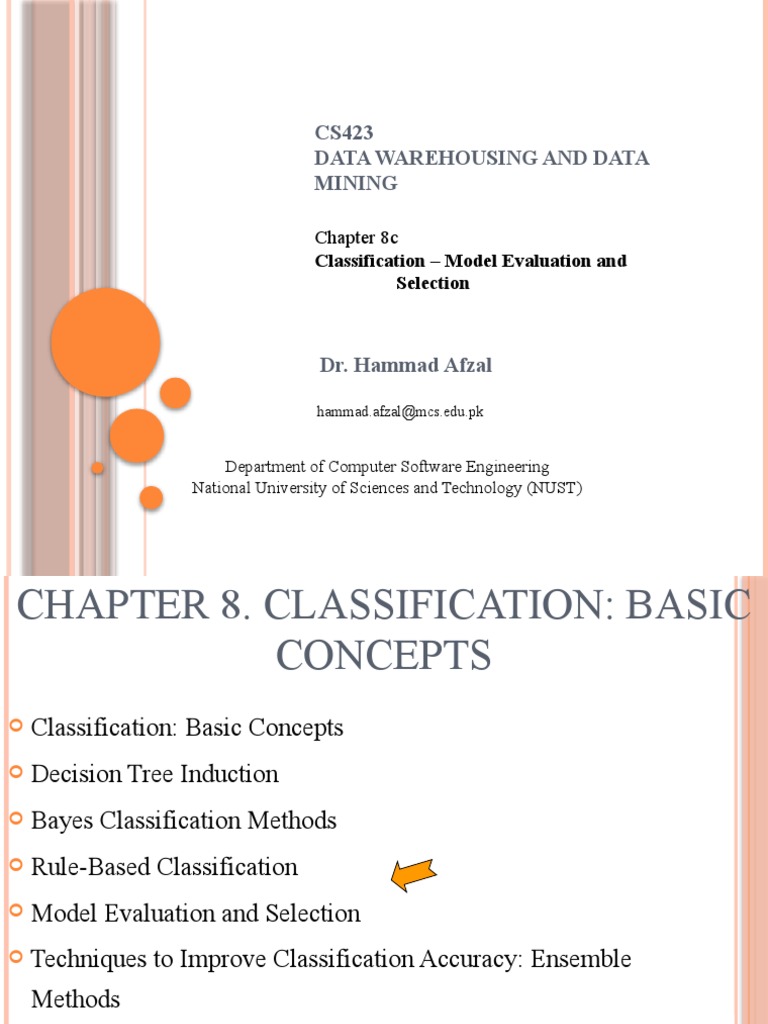 8c - Model Evaluation and Selection | PDF | Sensitivity And Specificity ...