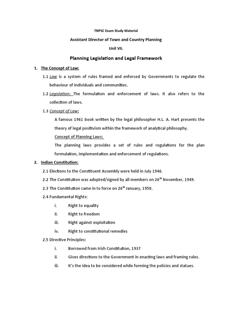 Planning Legislation and Legal Framework | PDF | Government | Justice