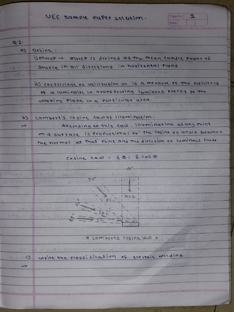 Uee Sample Pap. Solution | PDF