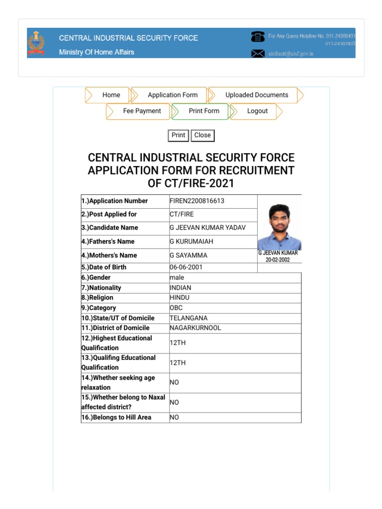 CISF - Central Industrial Security Force11 | PDF | Justice | Crime ...