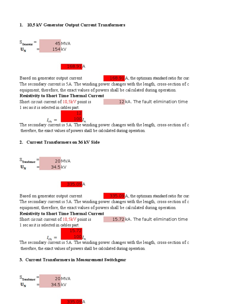 Current Transformer Selection Pdf Transformer Power Engineering