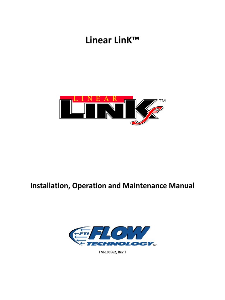 Linear Link™: Installation, Operation and Maintenance Manual | PDF ...