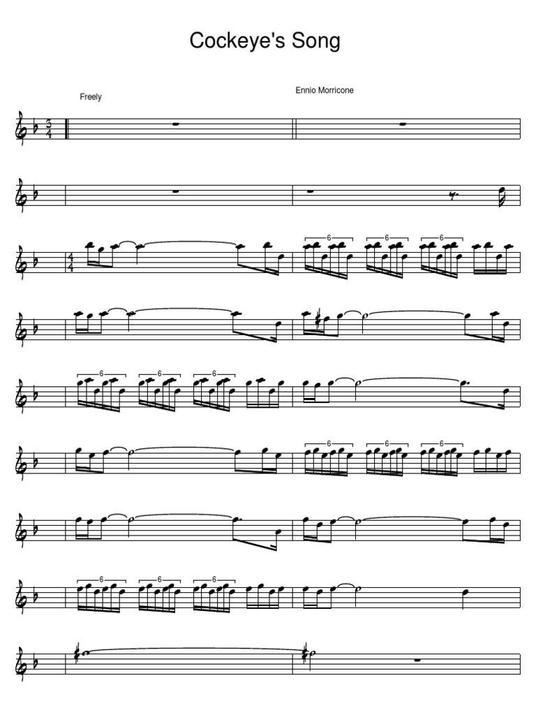 Cockeye's Song Eb | PDF