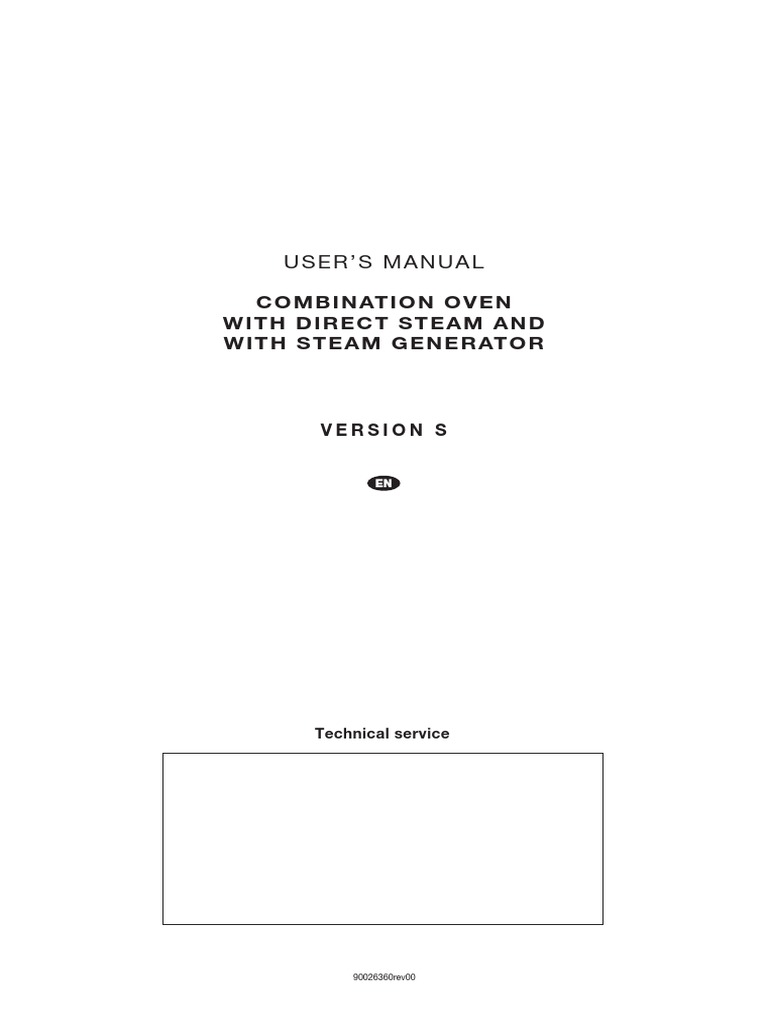 Falcon Combination Oven User Manual | PDF | Oven | Temperature
