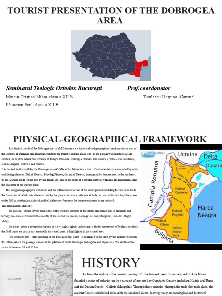 Tourist Presentation of The Dobrogea Area | PDF | Food And Drink | Cuisine