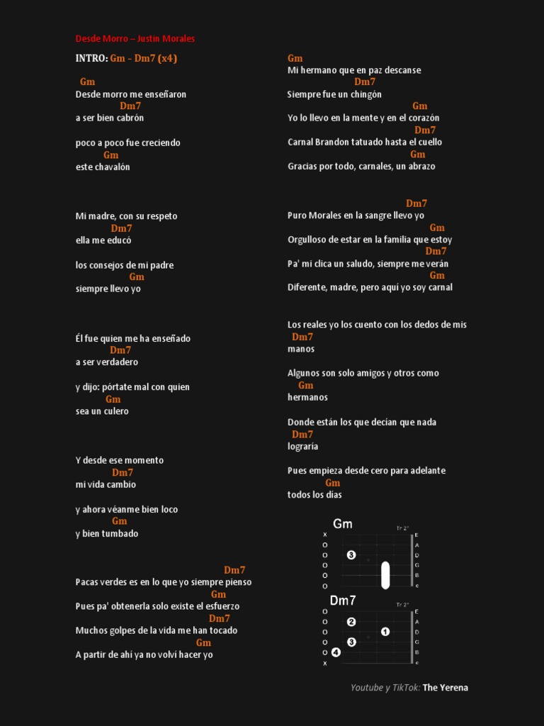 Letras y acordes de "Desde Morro" | PDF