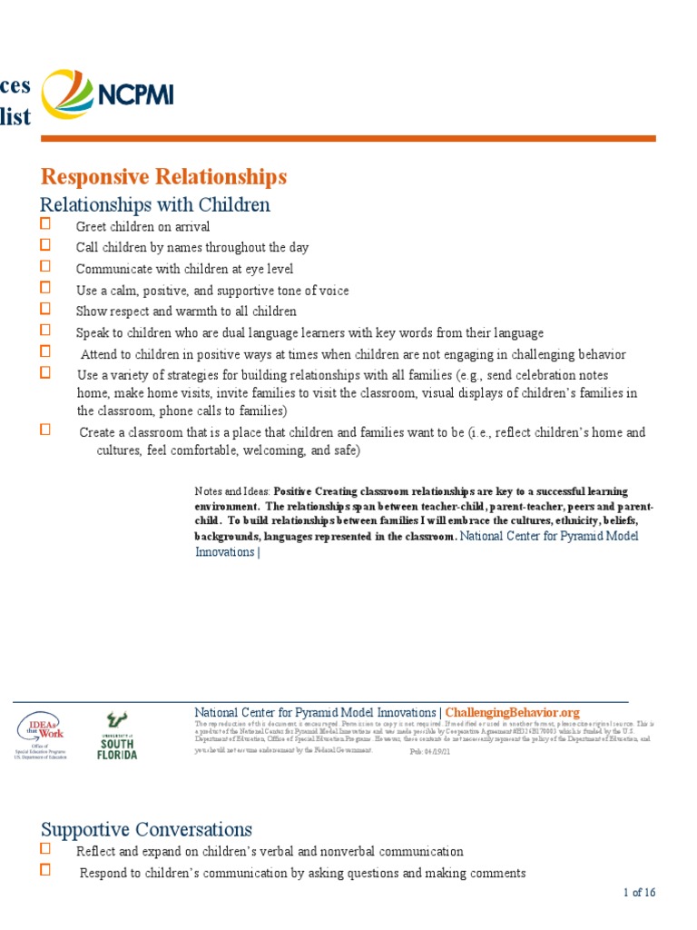 Pyramid Model Practices | Download Free PDF | Nonverbal Communication ...