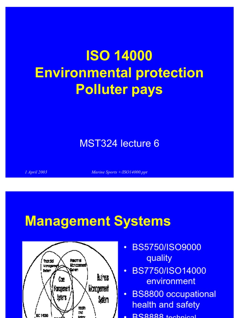 Iso 14000 | Download Free PDF | Audit | Natural Environment