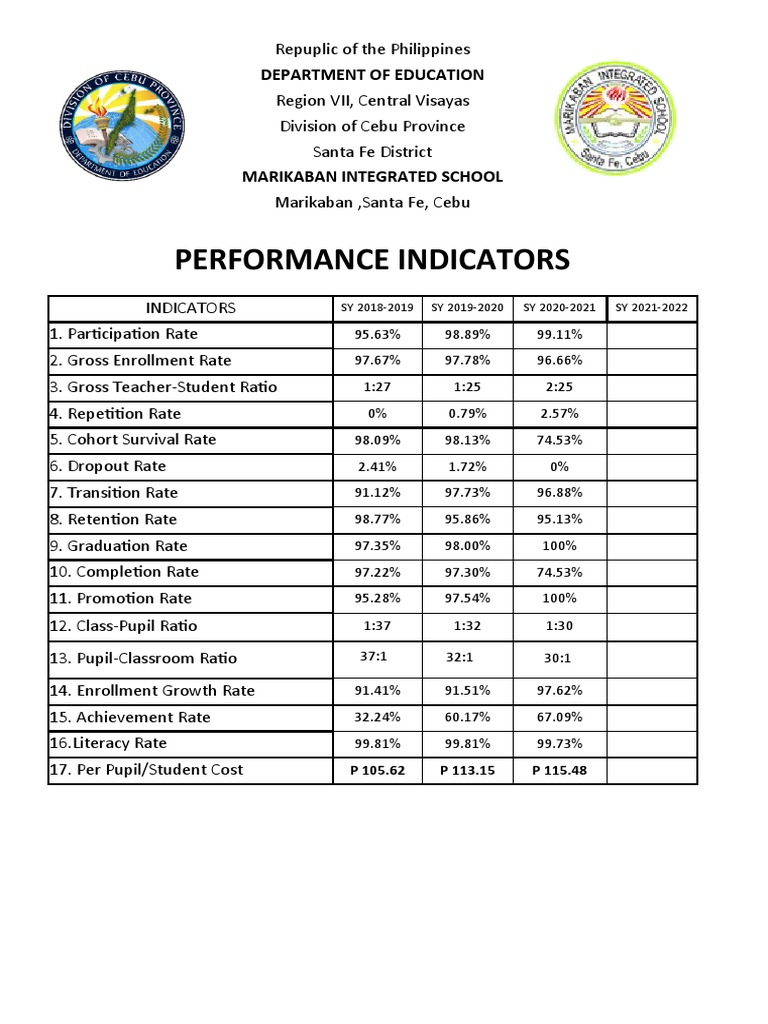 Performance Indicators: Department of Education | PDF