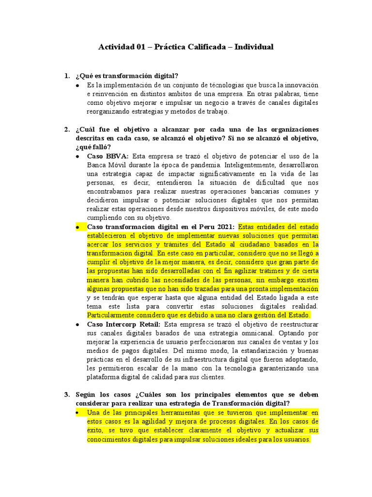 Actividad1 Informe PC1 | PDF | Business | Estado (política)