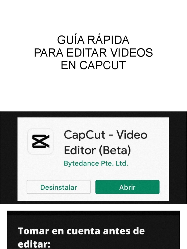Guia para Trabajar Videos Cortos en Capcut | PDF
