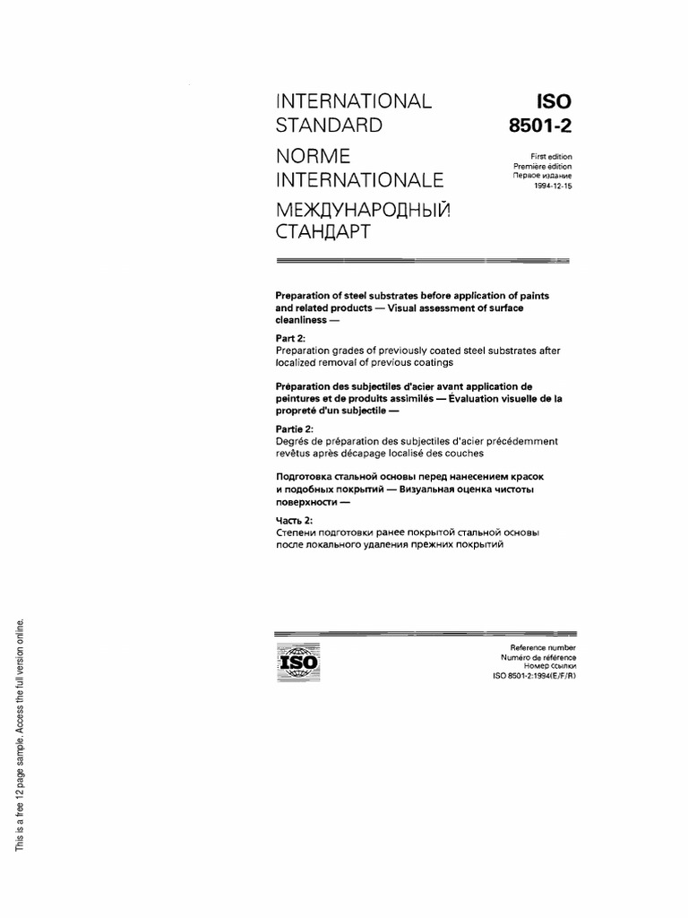 International ISO Standard 8501-2: Ctah, Apt | PDF | International ...