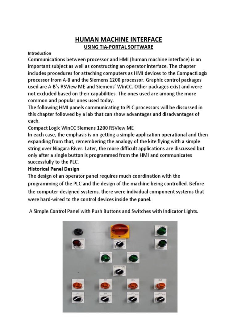 Human Machine Interface Study Material | PDF | User Interface ...