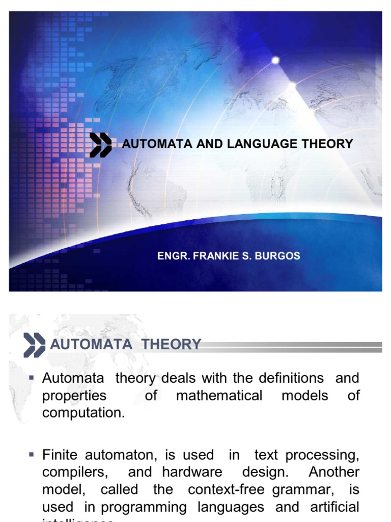 3rd Lec Pdf Set Mathematics Automata Theory