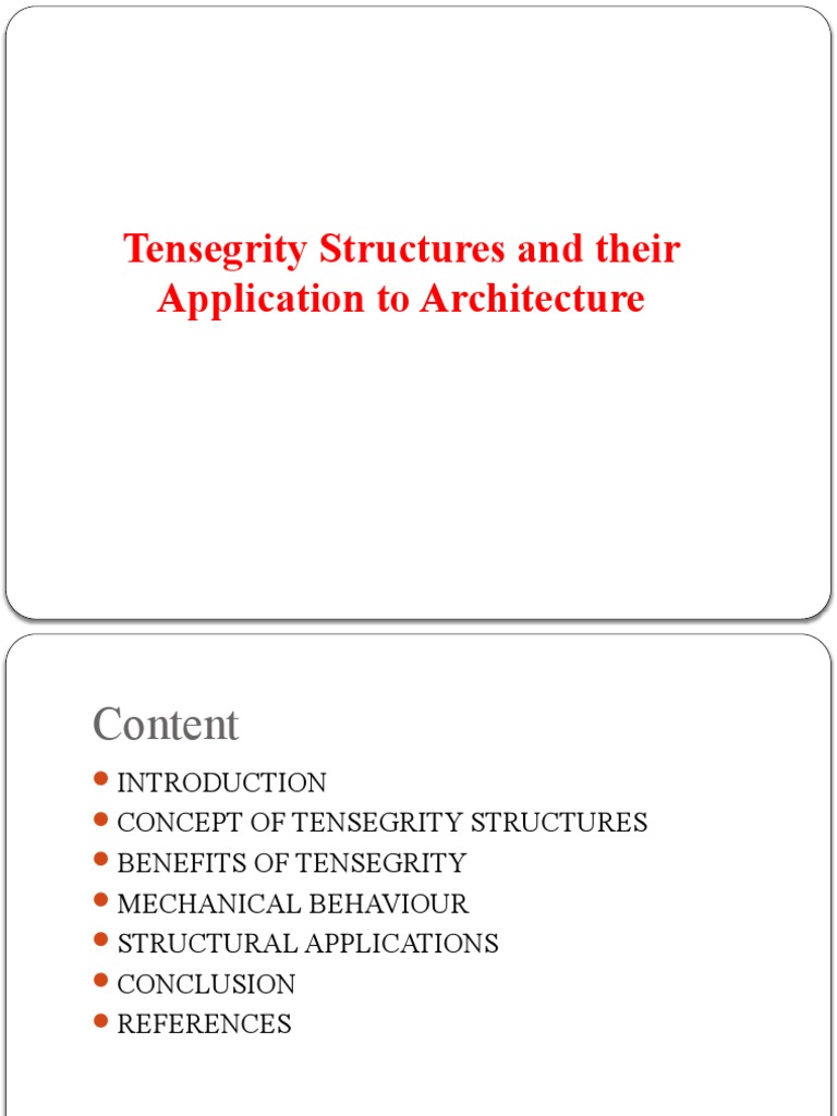 Tensegrity Structures and Their Application To Architecture | PDF ...