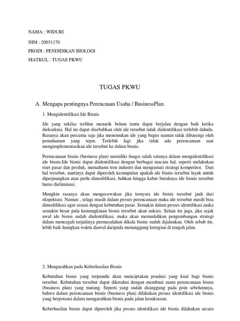 PengantarKWU-202121280414-Tugas 6-20031170-Widuri | PDF