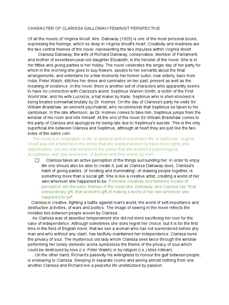 Dalloway 2 | PDF | Mrs Dalloway