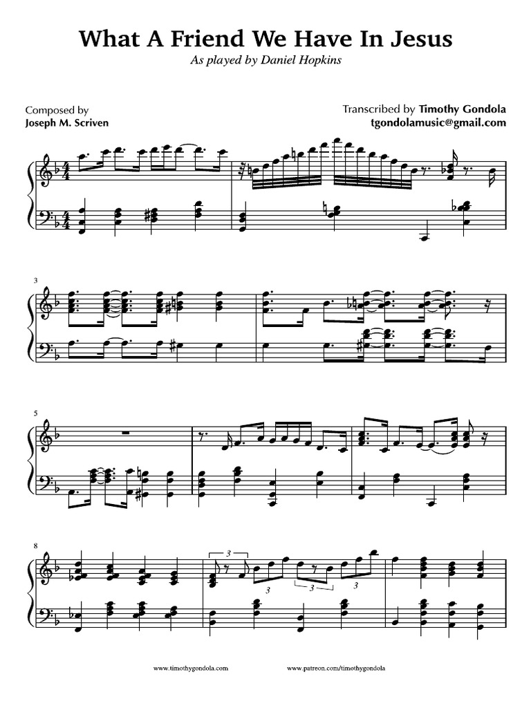 What A Friend We Have in Jesus | PDF