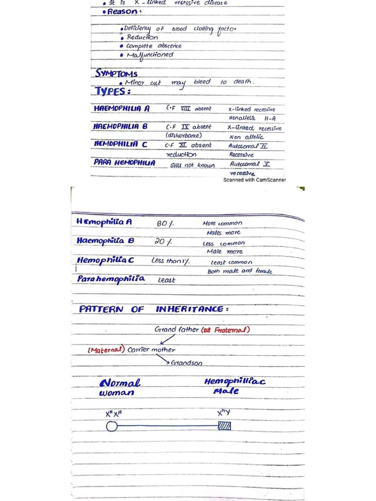 Genetics Handwritten Notes | PDF