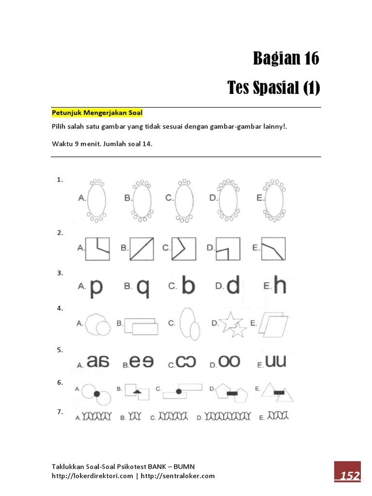 Tes Spasial Gambar | PDF