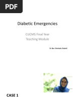 EMERGENCIES IN DM (KAD Dan HHS) | PDF | Hyperglycemia | Endocrine