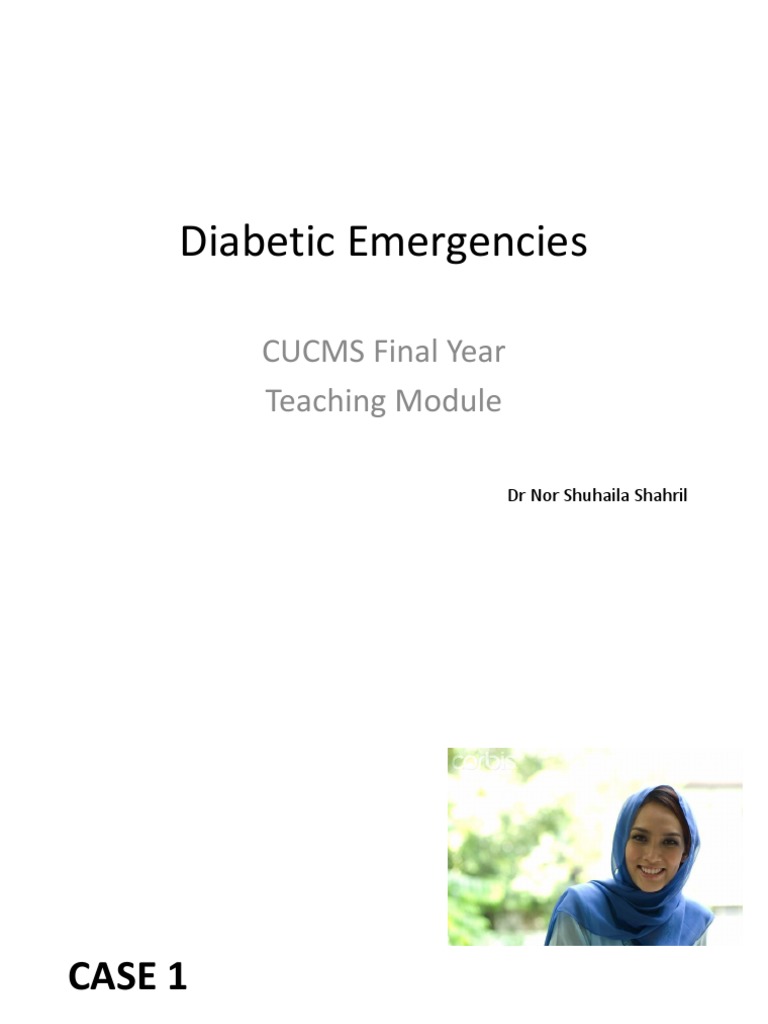 Diabetic Emergencies | PDF | Hypoglycemia | Diabetes