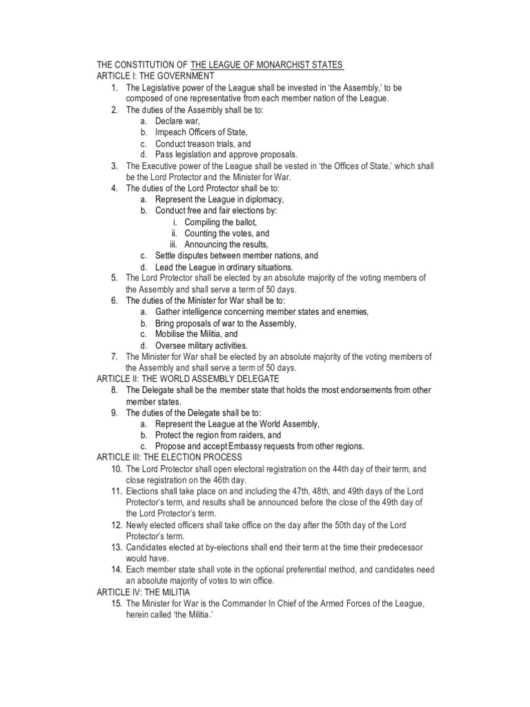 LMS Constitution Draft | PDF | Supermajority | Constitutional Amendment