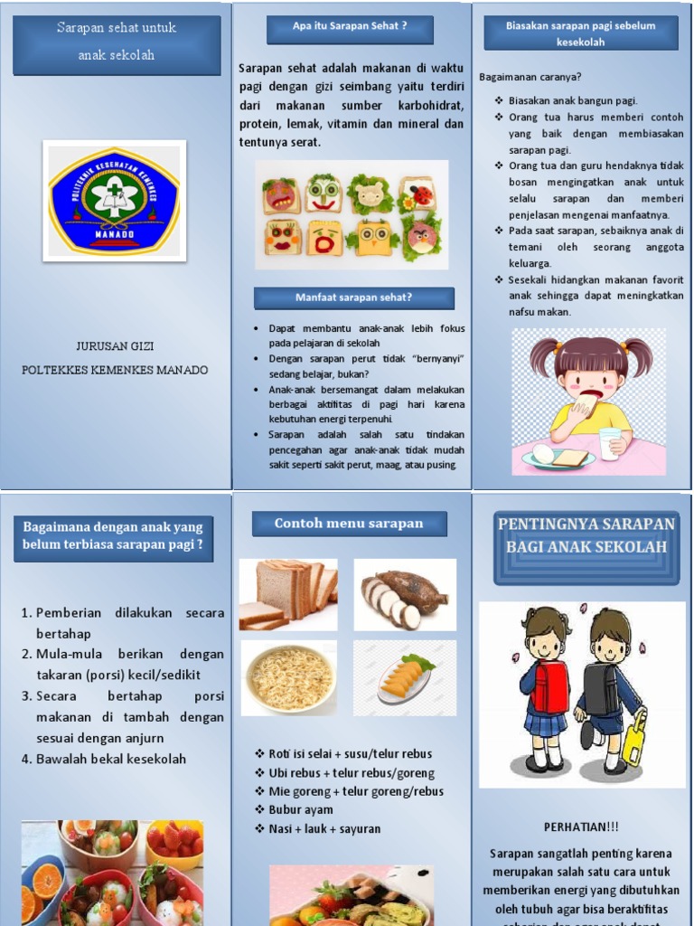 Leaflet Sarapan Untuk Anak Sekolah | PDF