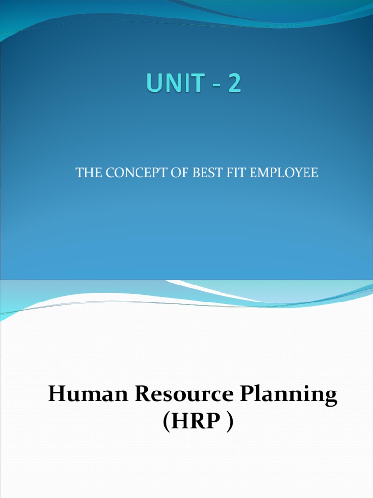 The Concept of Best Fit Employee | Download Free PDF | Human Resources ...