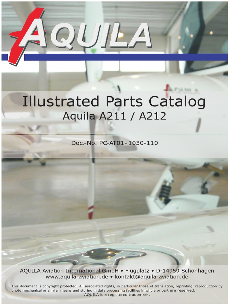 Illustrated Parts Catalog: Aquila A211 / A212 | PDF | Flight Control ...