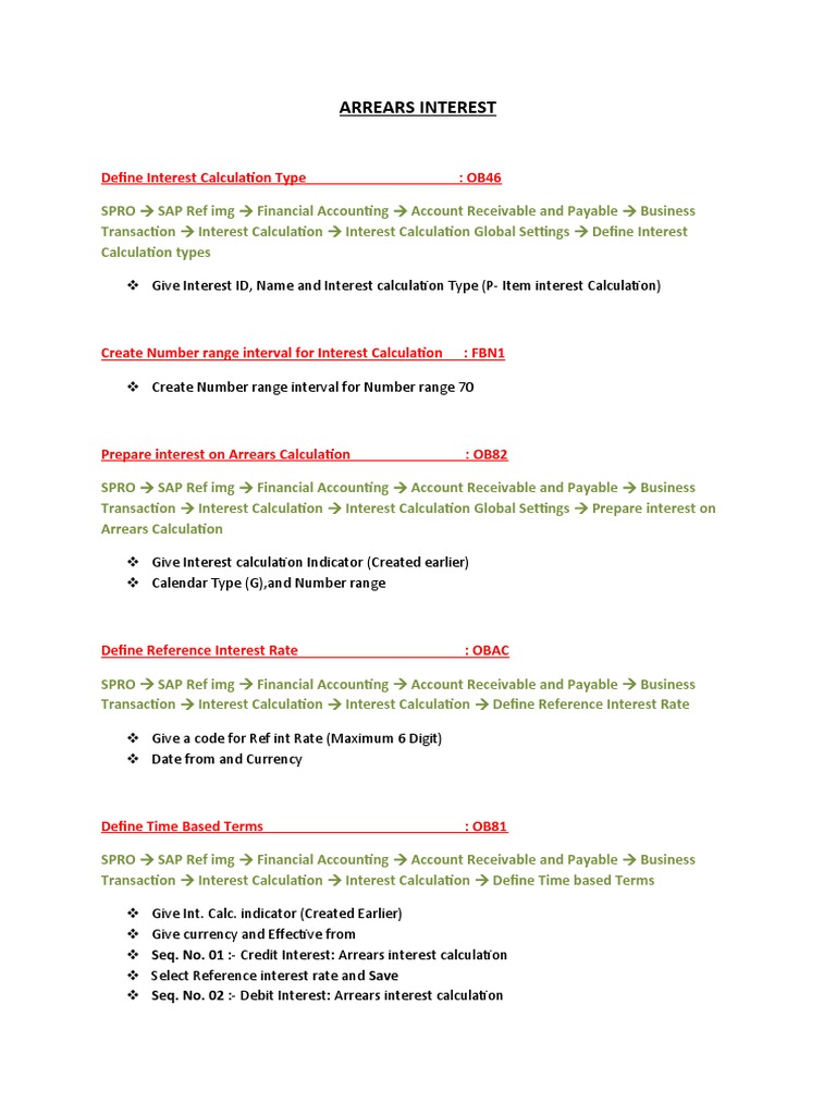 18.arrears Interest Calculation | PDF | Financial Transaction | Interest