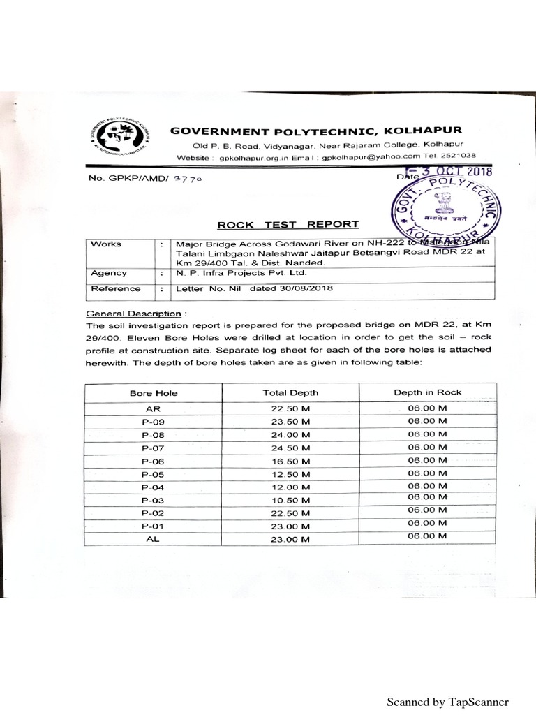Geotech Report | PDF