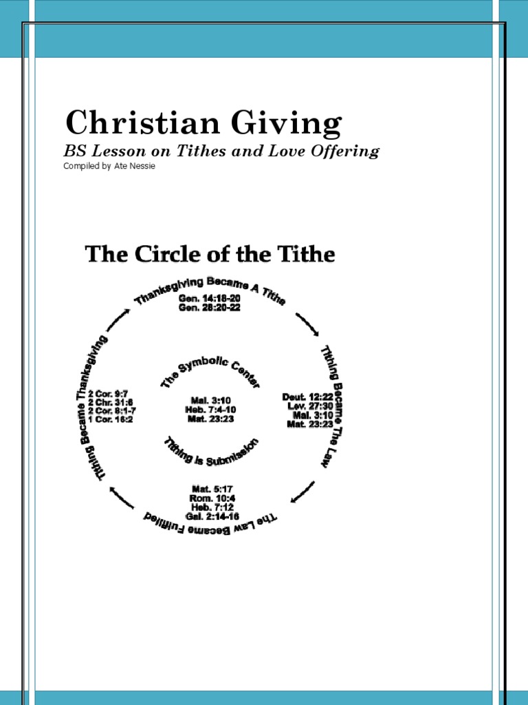Tithes and Love Offering | PDF | Tithe | Book Of Malachi