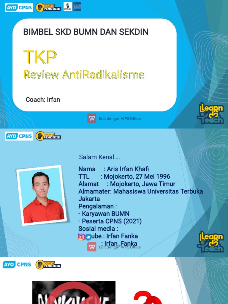 Ppt-Tkp-Antiradikalisme-Ayocpns 26 Mei 22 | PDF