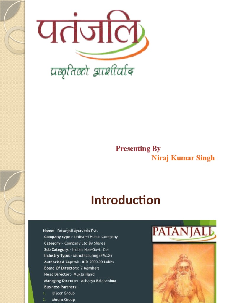 Project Report On Patanjali by Niraj Singh | PDF | Marketing | Retail