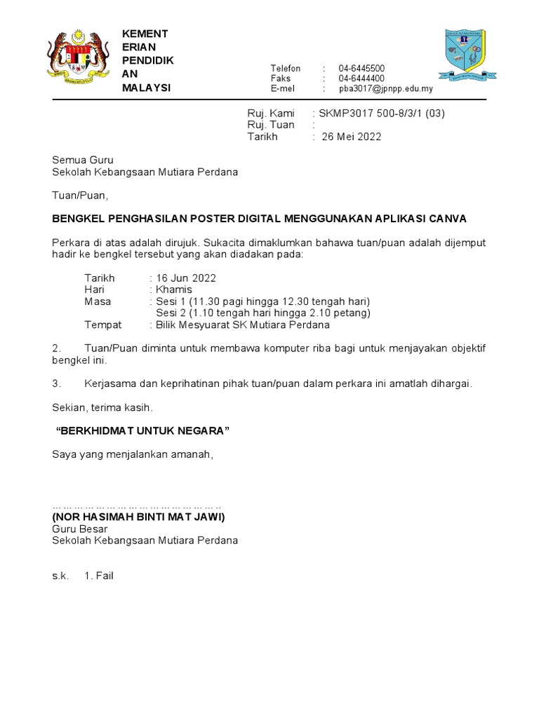 Bengkel Penghasilan Poster Digital Menggunakan Aplikasi Canva | PDF