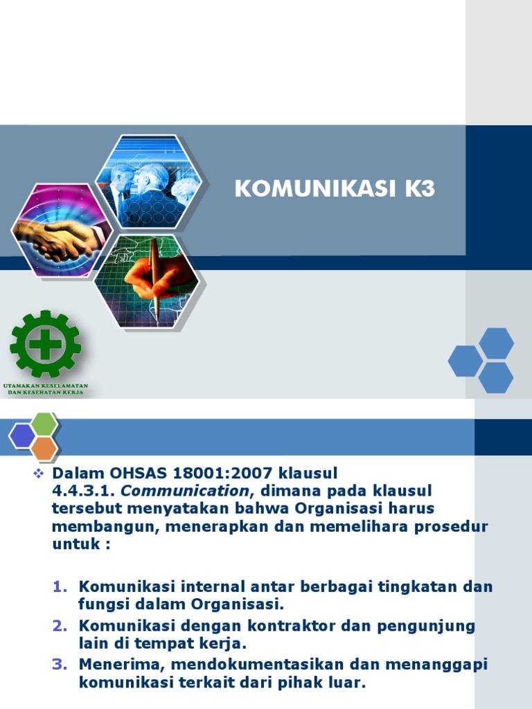 Komunikasi K3, Investigasi Kec, ERP | PDF