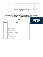 Design of U Type Return Wall - 10.9m | PDF | Geotechnical Engineering ...