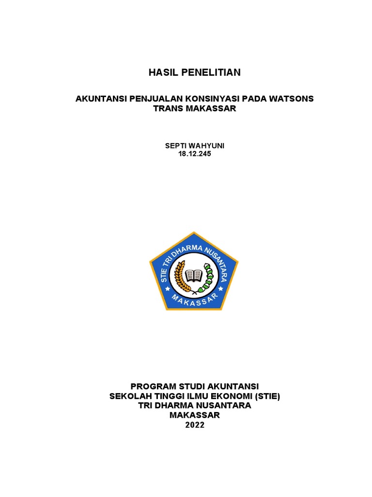 Proposal Penelitian Septi Revisi Baru | PDF
