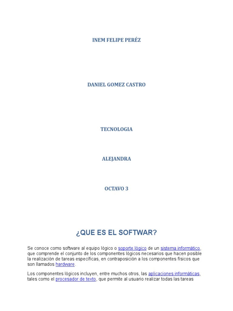 Que Es El Software | PDF | Programación | Programa de computadora