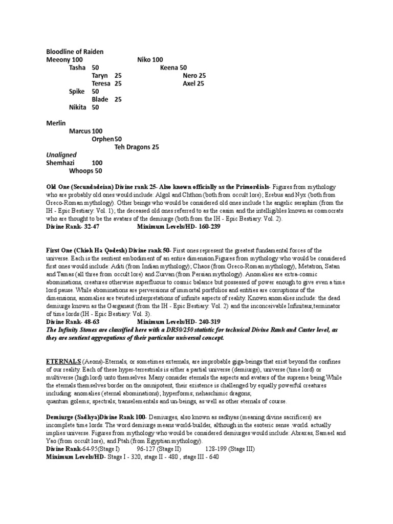 Bloodlines of Raiden and Merlin | PDF | Mythology | Religious Belief ...