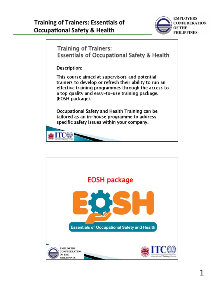 Appendix B Ecop-Eosh Tot - Intro | PDF | Occupational Safety And Health ...