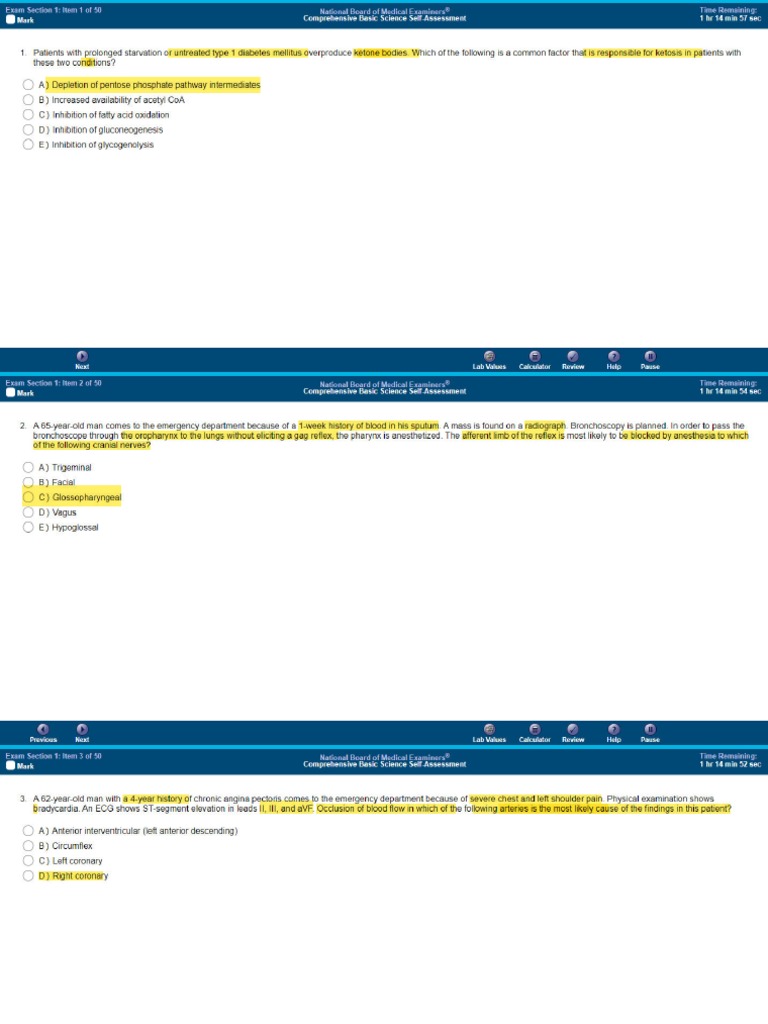 Nbme 29 Questions (200) Done 211 | PDF | Thyroid Stimulating Hormone | Headache