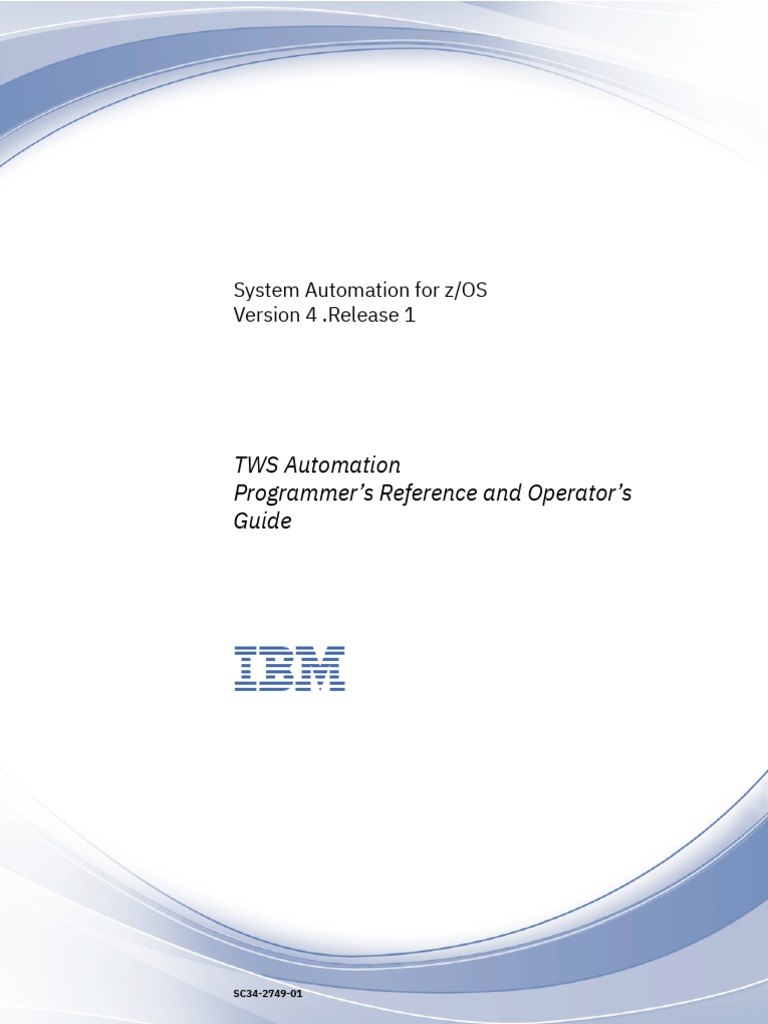 TWS-Automation Programmer Reference and Operator Guide | PDF ...