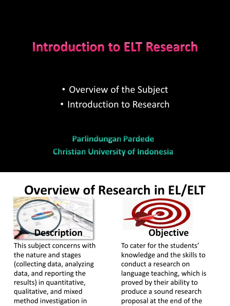 Introduction To ELT Research | PDF | Quantitative Research ...