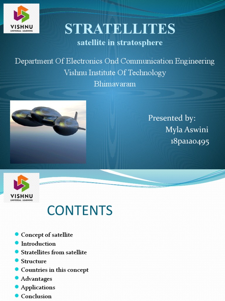 Stratellites: Satellite in Stratosphere | PDF | Satellite | Airship